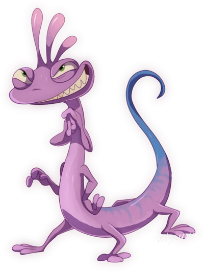 Monsters Inc Purple Lizard Archivo PNG
