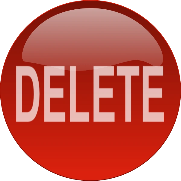 Delete Button PNG Image With Transparent Background,Delete Button ...