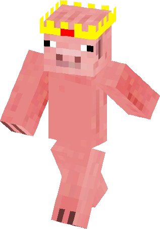 King pig skin PNG Image With Transparent Background,pig skin minecraft ...