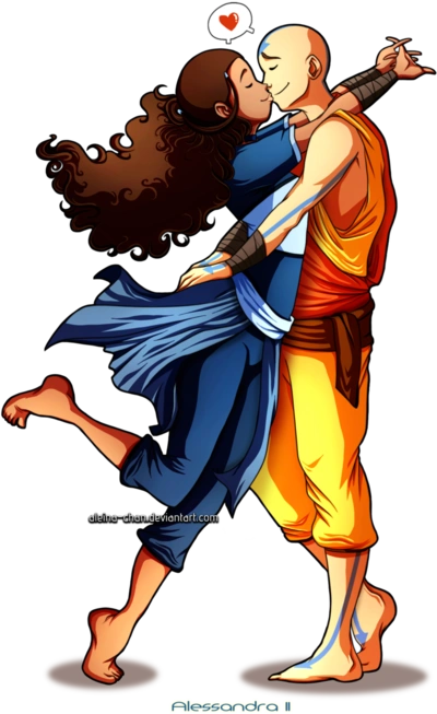 Download transparent Katara and aang png hd quality,avatar the last ...