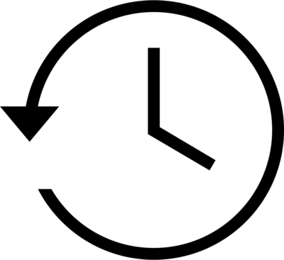 Free download clock symbol with counterclockwise back circular rotating ...