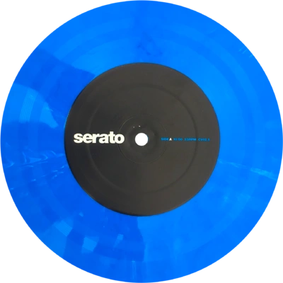 Blue serato dvs seven inch 7" vinyl PNG Image with transparent ...